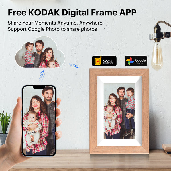 KODAK 7-inch Digital Photo Frame with 32GB Internal Storage, WiFi and ...