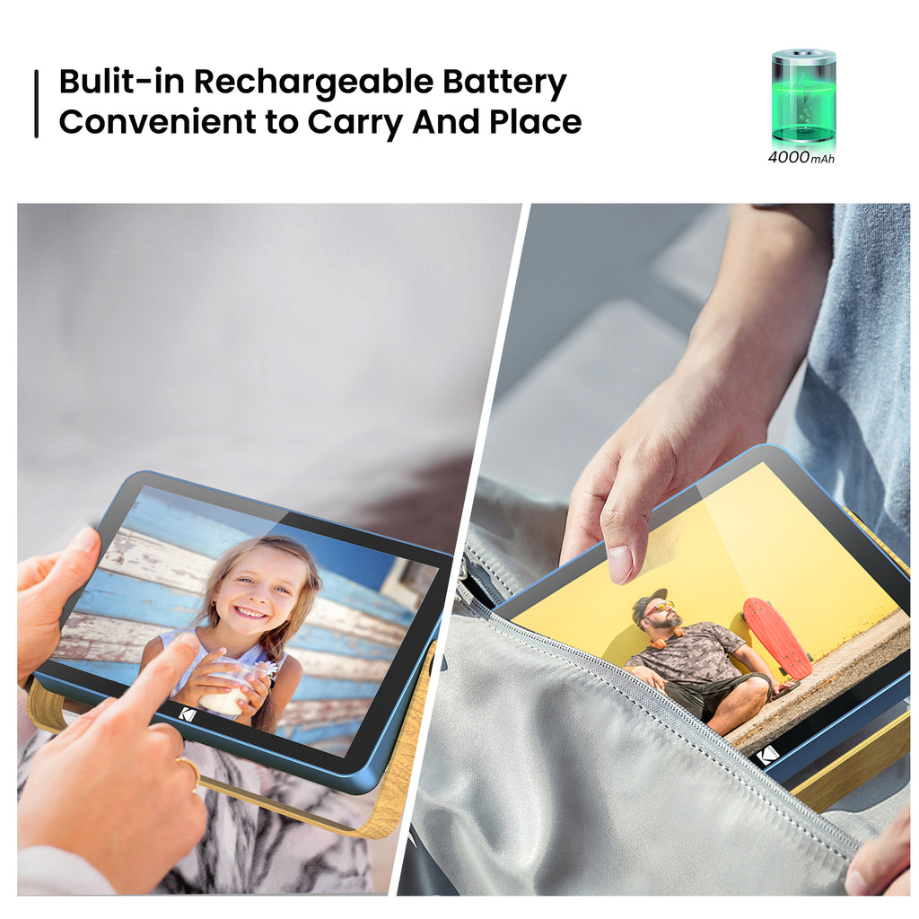 Kodak 10-inch Portable WiFi Digital Photo Frame RWF-108, 32GB Internal – Digi Aussie