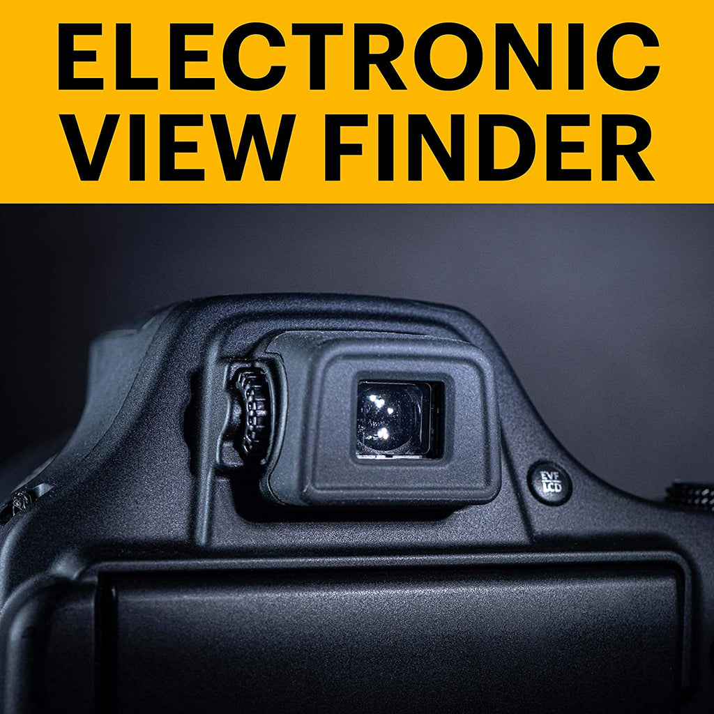 Kodak PIXPRO AZ652 Black 20MP Digital Camera with 65x Optical Zoom ...